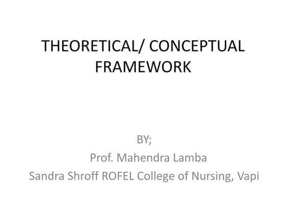 Conceptual Framework in Qualitative Research | PPTX | Science