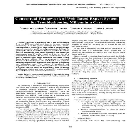 Conceptual framework of web based expert system based expert | PDF