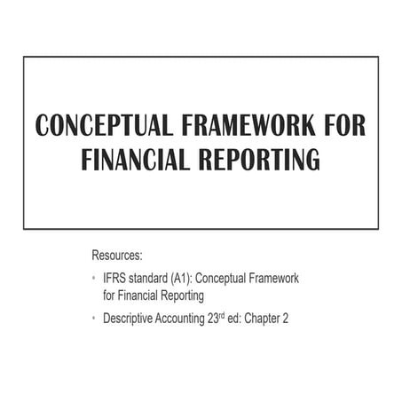 Comprehensive Overview of the IASB Conceptual Framework for Financial ...