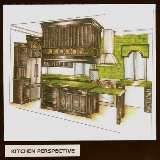 Conceptual Kitchen Design Boards: Kitchen Perspective | PPT