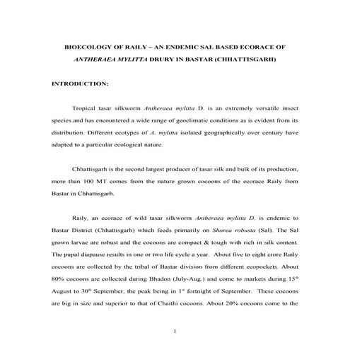 Conceptual notes on bioecology of raily(revised) | DOC