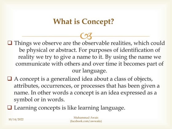 Meaning of Constructs, Concepts & Variables | PPT