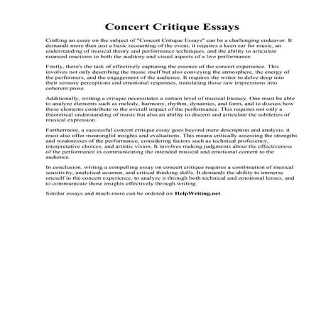 Concert Critique Essays.pdf
