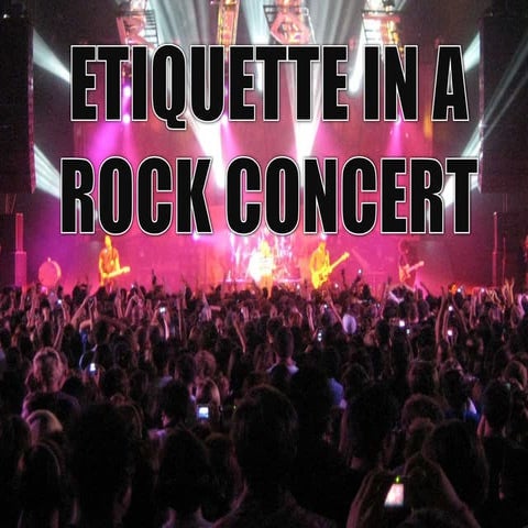 Concert etiquette | PPTX