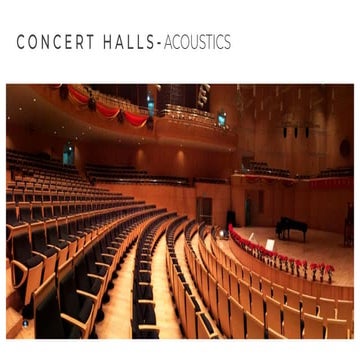 Sydney opera house acoustical features | PPTX