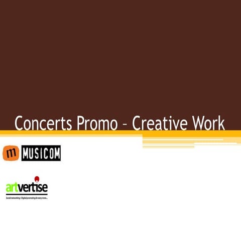 Concerts & theaters promo creative work by ArtVertise promoted by ...