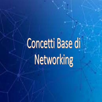 Concetti base di networking | PPT