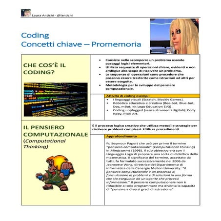 concetti chiave coding.pdf | Programming Languages | Computing