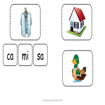 conciencia fonológica, manipulación silábica | PPTX