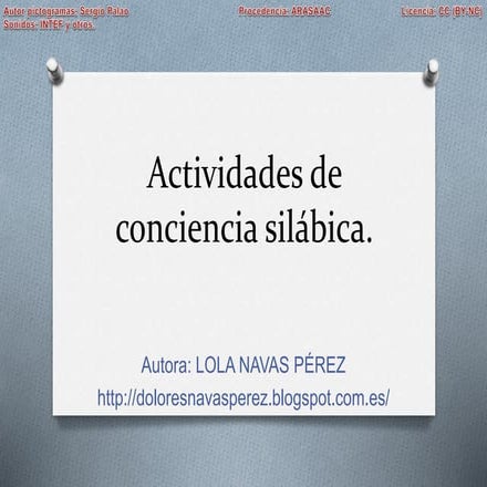 Conciencia silabica identificar número de sílabas niños pequeños | PPT