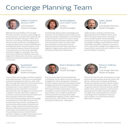 Concierge Planning Team | PDF
