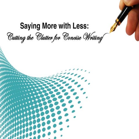 Conciseness lesson | PDF