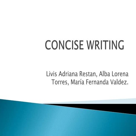 Concise writing | PPTX