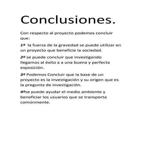 Ejemplos De Conclusiones