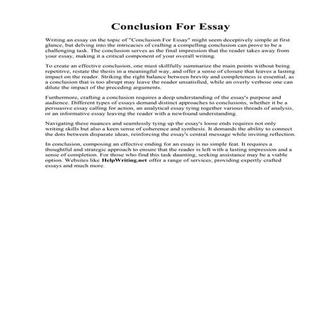 Example Of Thesis Statement For Essay | PDF