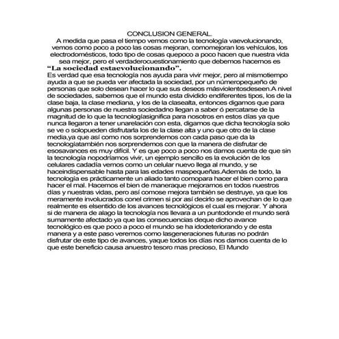 Conclusion general | DOCX