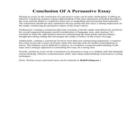 Conclusion Of A Persuasive Essay.pdf