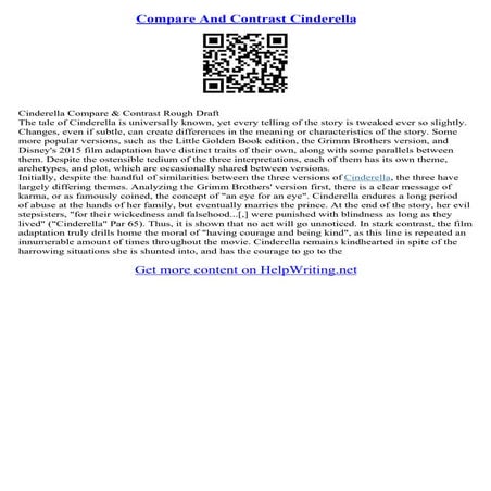 The Entire Compare And Contrast Essay | PDF