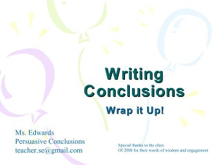 Persuasive Essay Conclusions -- OSPI | PPT