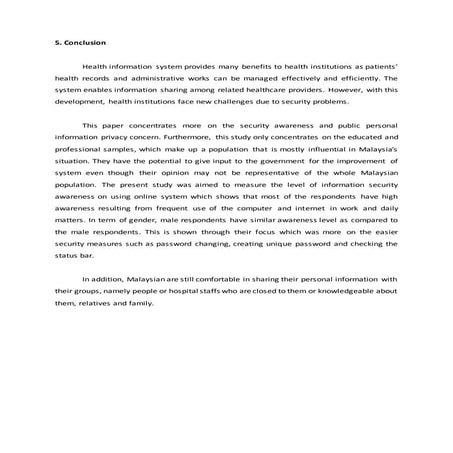 Conclusion survey report | DOCX