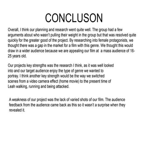 Media Conclusion | PPT
