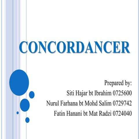 Concordancer | PPTX