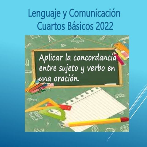 Hoja De Trabajo De Concordancia Entre Sujeto Y Verbo