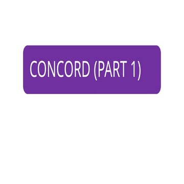 CONCORD (PART 1).pptx(Subject Verb Agreement rules in English) | PPT