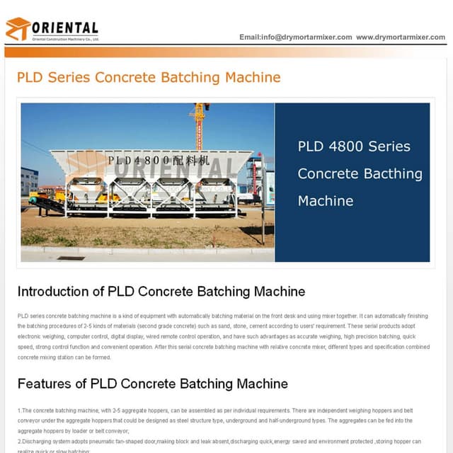 Concrete Batching Machine | PDF