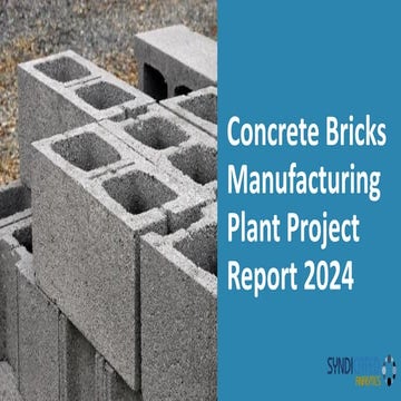 Concrete Bricks Manufacturing Plant Project Report 2024 | PDF