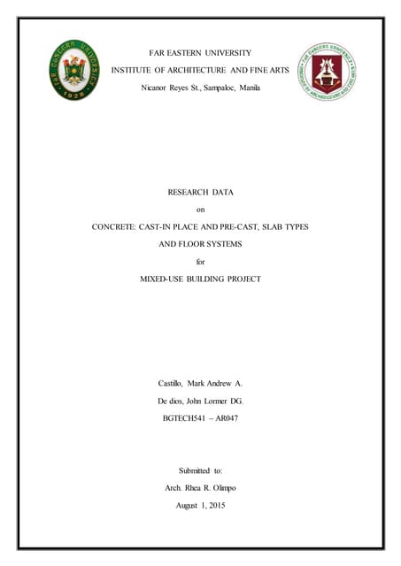Designing and drawing of flat slab with the help of i.s code | PDF ...