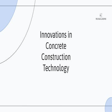 Latest Technology Trends In Concrete Constructions | PDF