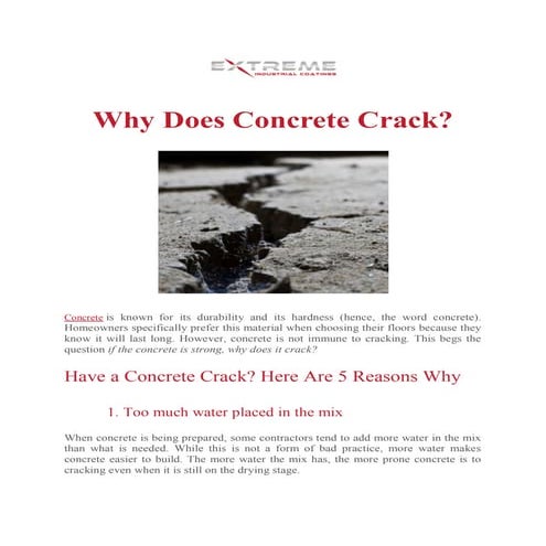 Concrete crack | PDF