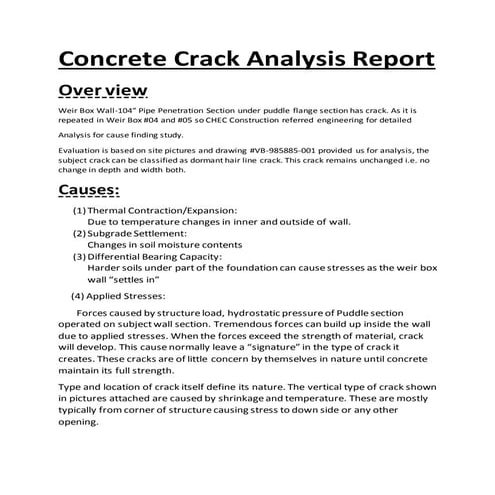 Concrete Crack Analysis Report Docx