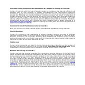 Concrete curing compound and membrane are helpful in curing of concrete