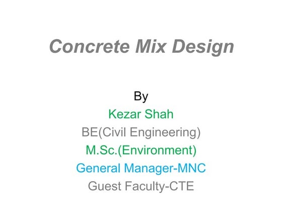 concrete mix design.ppt