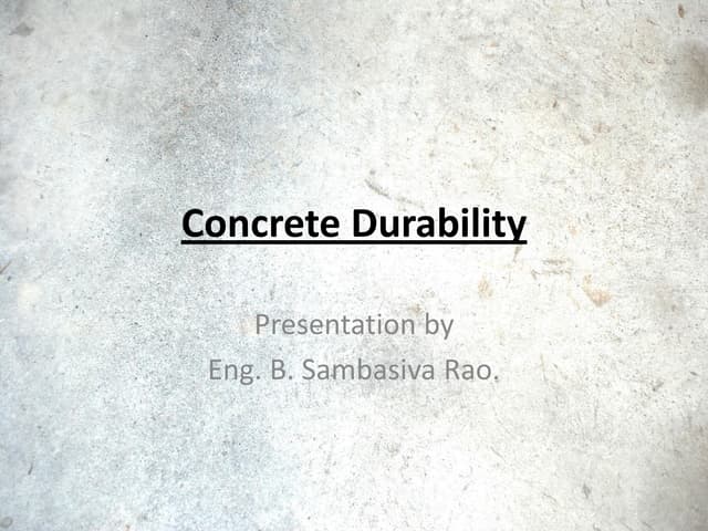Advantages and disadvantages of concrete | PPTX