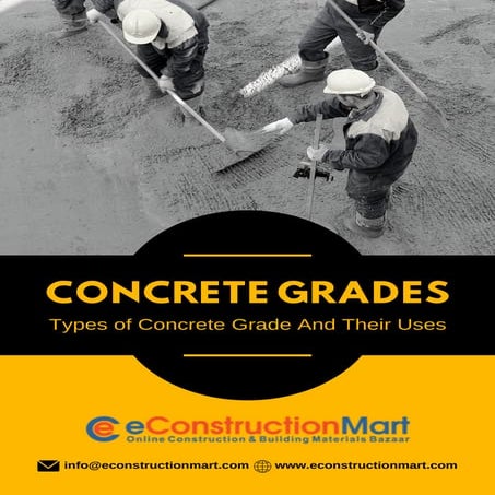 Concrete Grades: Types of Concrete Grade and their uses | PDF