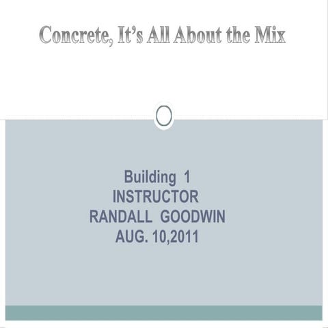 Concrete lesson ppt(2) | PPT
