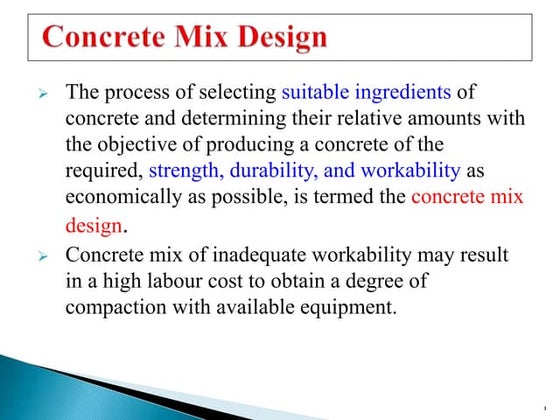SELF COMPACTING CONCRETE MIX DESIGN [IS 10262-2019].pptx | Civil ...