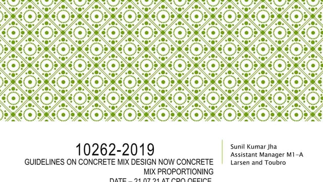 Concrete Mix Design by IS Code Method is code method uplod.pptx