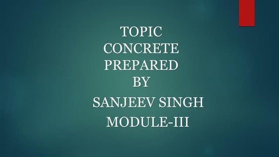 Types of Concrete | PDF | Civil Engineering Industry | Industries