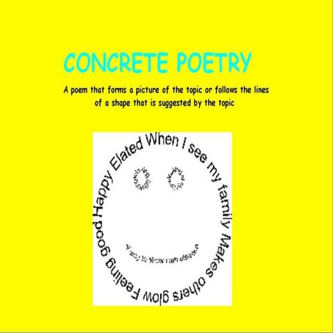 Concrete poem | PPTX