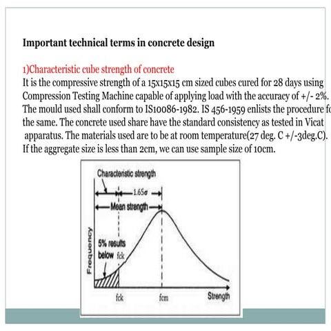 Important Technical Terms in Concrete Design | PPT