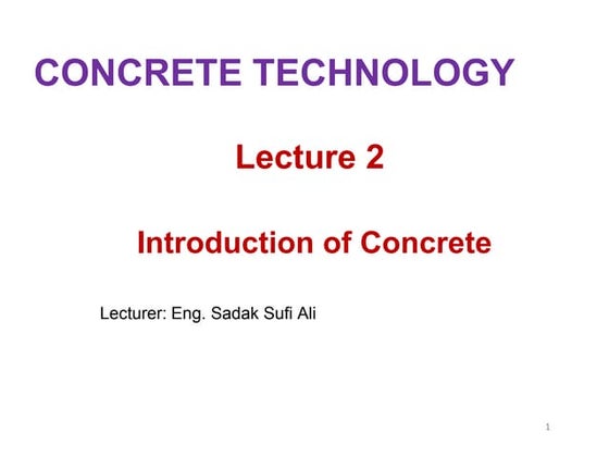 Reinforced Cement Concrete (RCC) | PPT