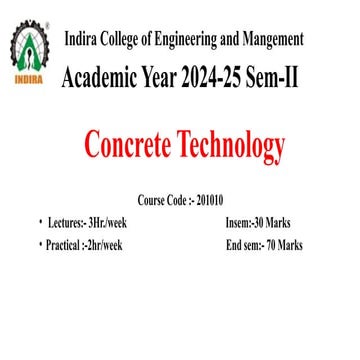 Subject Concrete Technology - COURSE- PPT.pptx
