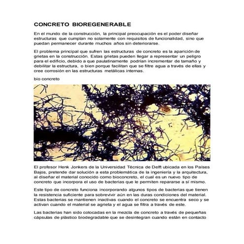 Concreto autoreparable | PDF