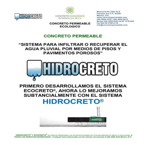 Concreto permeable | PDF