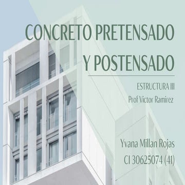Estructuras postensadas y pretensadas | PDF