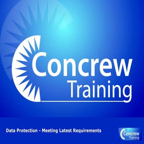Concrew training data protection workshop | PPT